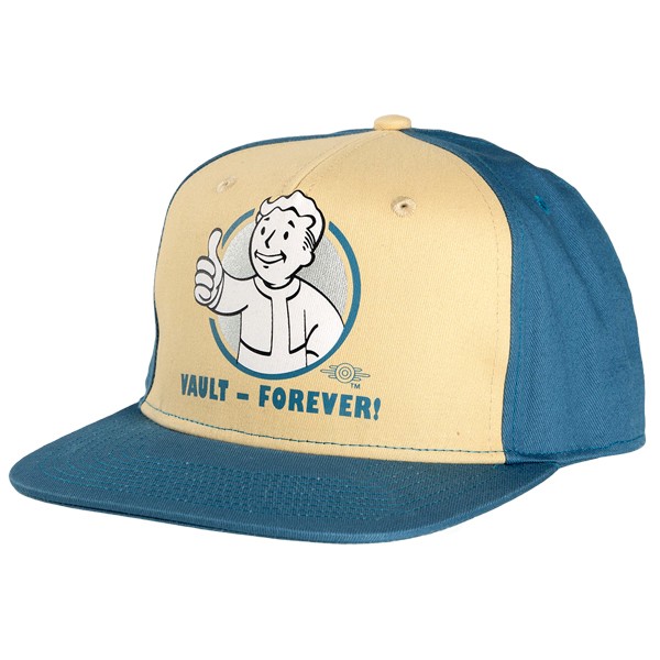Merchandise - Fallout Snapback Vault Forever (Blue/Yellow)